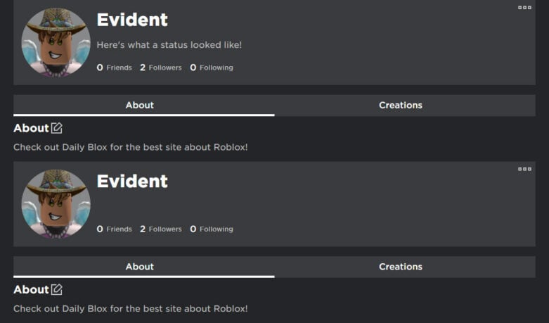 Roblox removed status section from profiles! - Try Hard Guides Roblox removed status section from profiles! - Try Hard Guides
