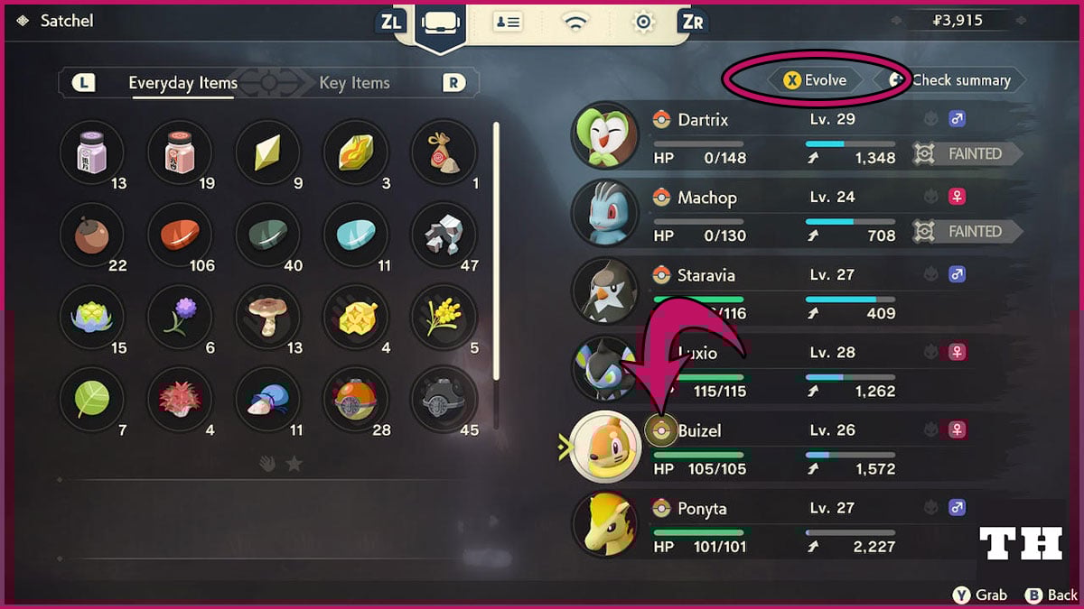 How to evolve Pokemon in Pokemon Legends Arceus - Try Hard Guides