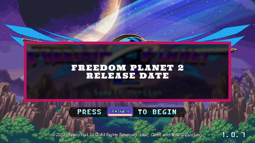 Freedom Planet 2 gets an official release date - Try Hard Guides