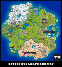 How to get the Battle Bus in Fortnite - Spawn Locations Map - Try Hard ...