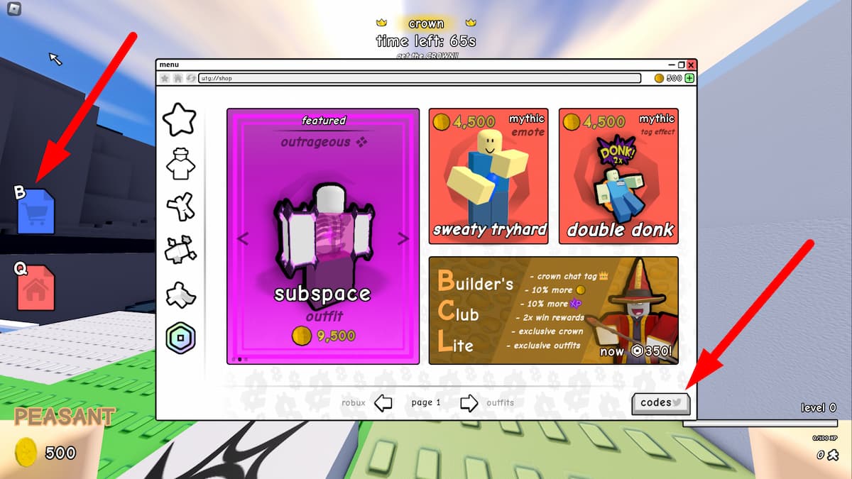 Untitled Tag Game Codes [Hunt] (January 2026) - Try Hard Guides