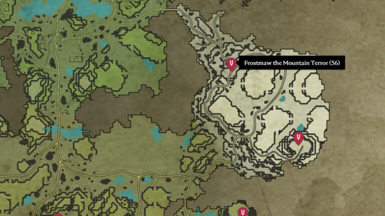 Frostmaw the Mountain Terror location in V Rising – Where to Find ...