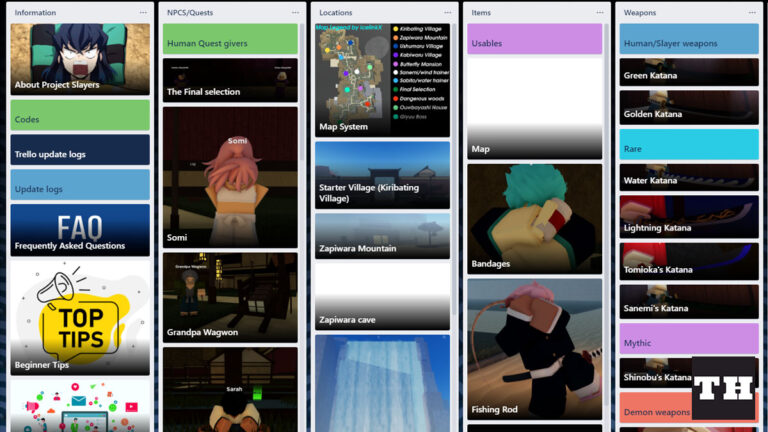 Project Slayers Trello Link (April 2026) - Try Hard Guides