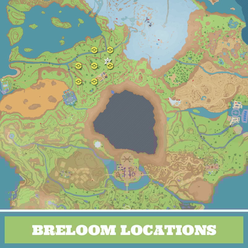 Shroomish Spores Locations & Map - Where to Farm in Pokemon Scarlet and ...