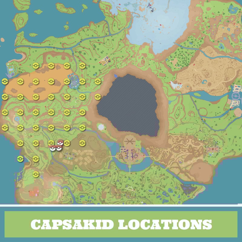 Capsakid Seed Locations & Map - Where to Farm in Pokemon Scarlet and ...