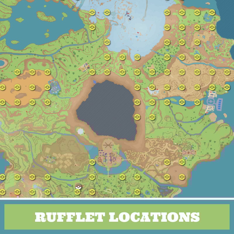 Rufflet Feather Locations & Map - Where to Farm in Pokemon Scarlet and ...