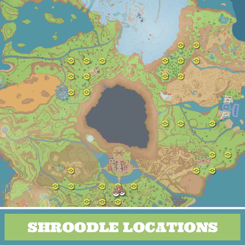 Shroodle Ink Locations & Map - Where to Farm in Pokemon Scarlet and ...