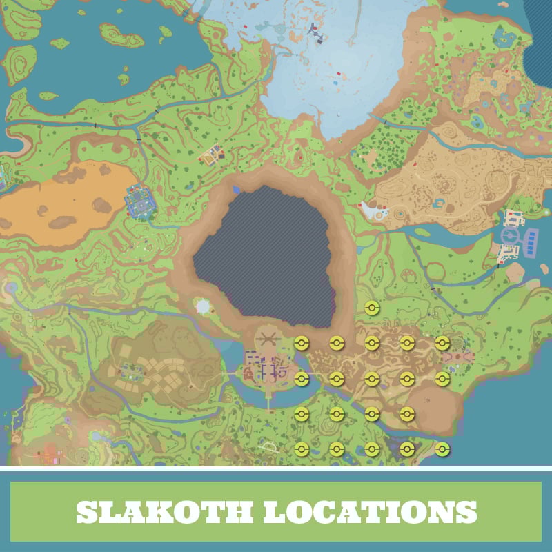 Slakoth Fur Locations & Map - Where to Farm in Pokemon Scarlet and ...