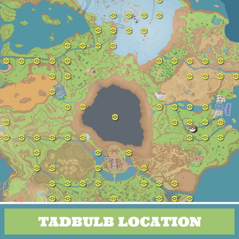 Tadbulb Mucus Locations & Map - Where to Farm in Pokemon Scarlet and ...