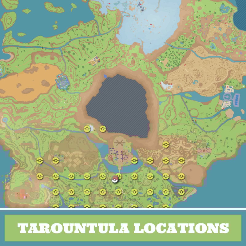 Tarountula Thread Locations & Map - Where to Farm in Pokemon Scarlet ...