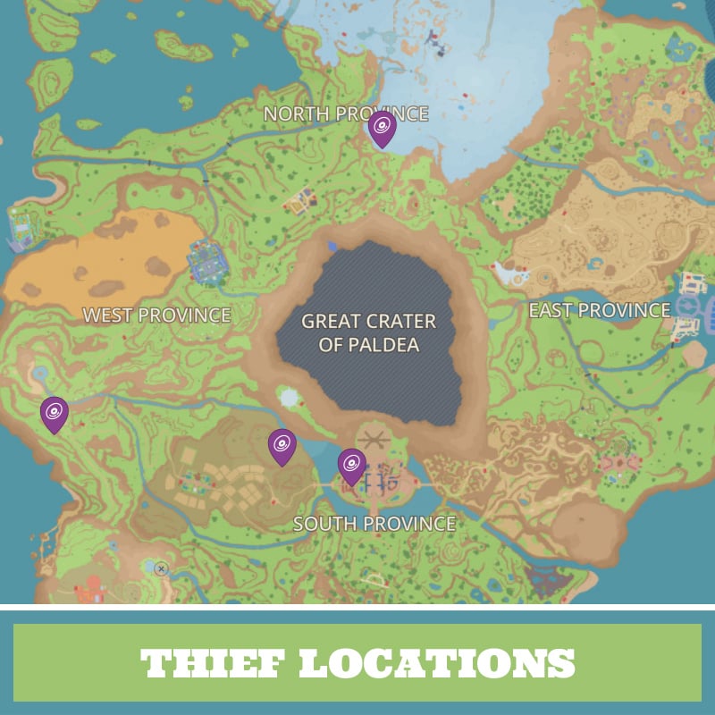 Thief TM Location & Recipe Resources - How to get it in Pokemon Scarlet ...