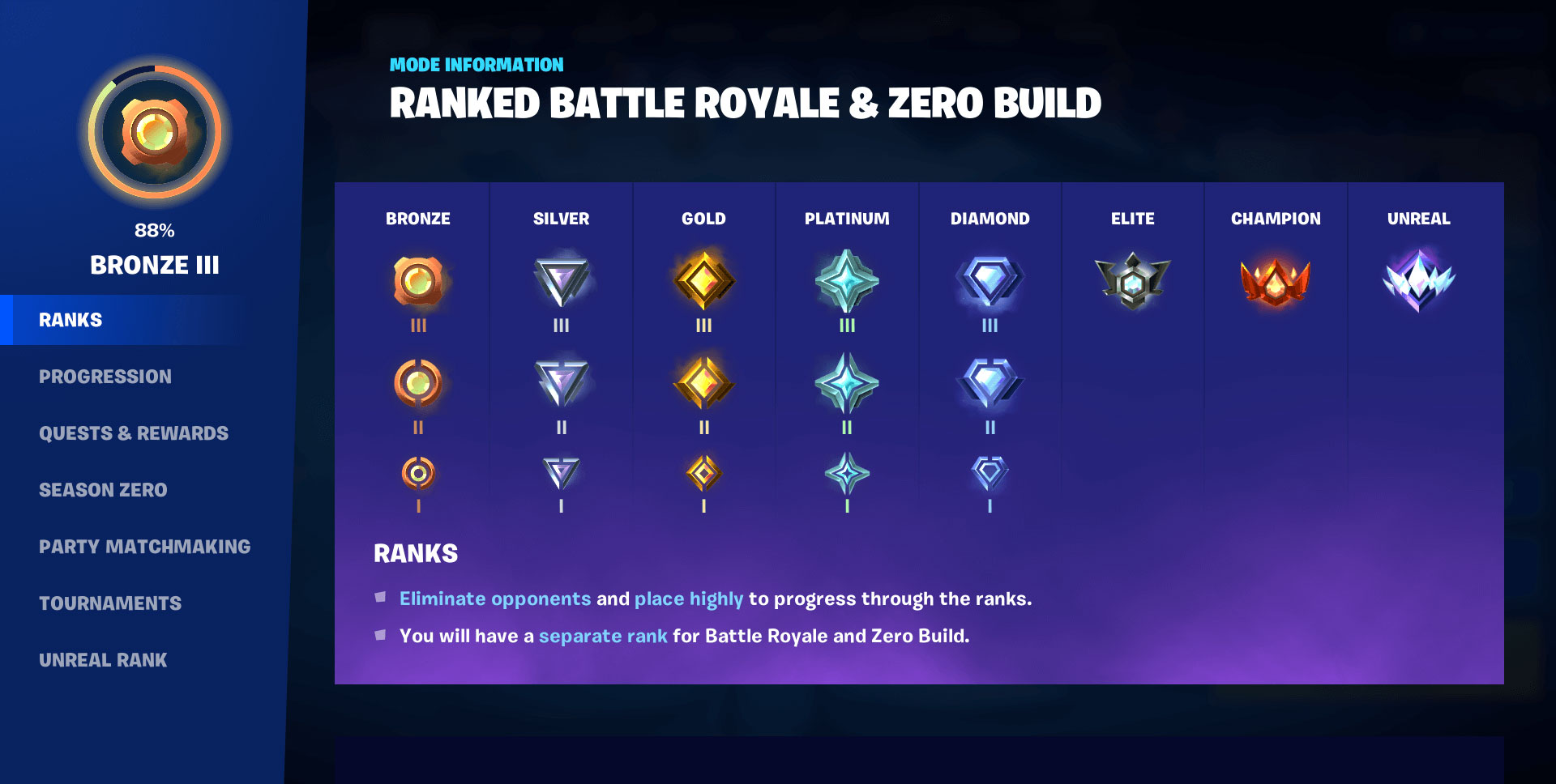 Fortnite Ranked Battle Royale & Zero Build Details Announced - Try Hard ...