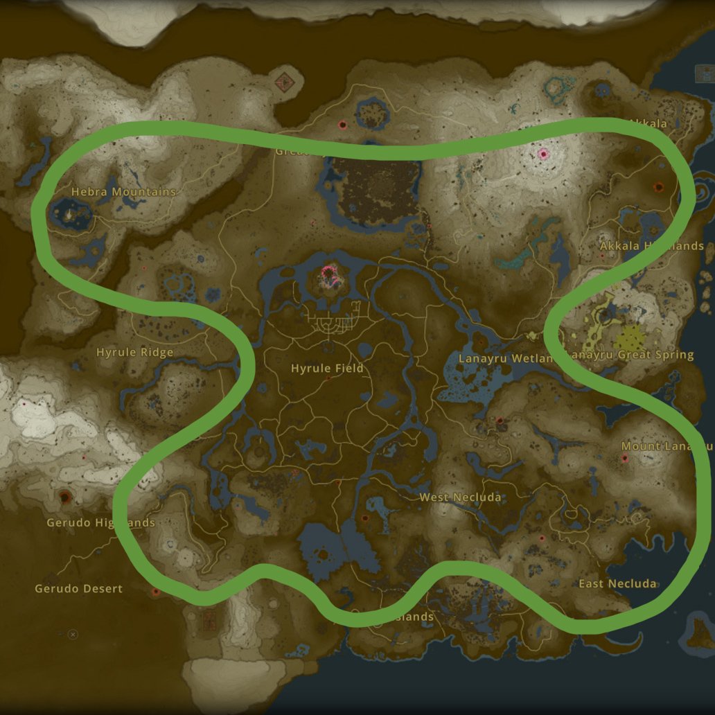 Light Dragon Location Map with Path in TotK Tears of the Kingdom - Try ...