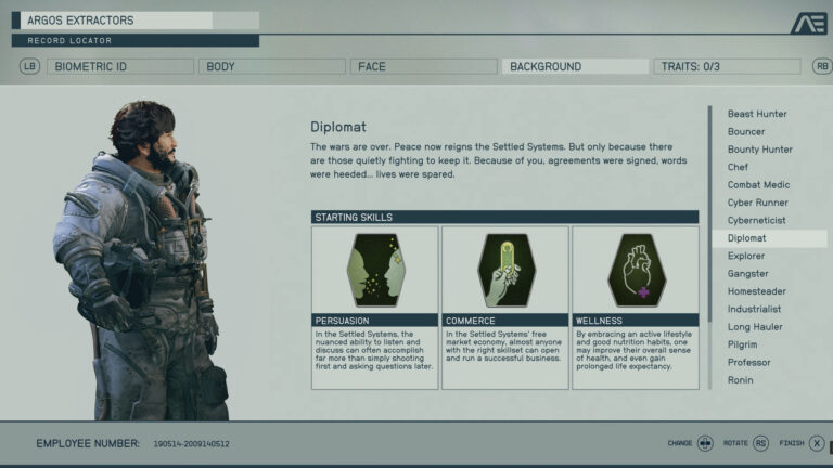 Starfield Character Creation Details Revealed at Xbox Direct - Try Hard ...