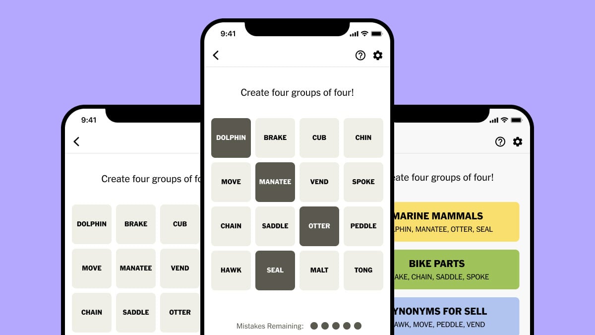 Connections Joins the New York Times Games Lineup, Available on ...
