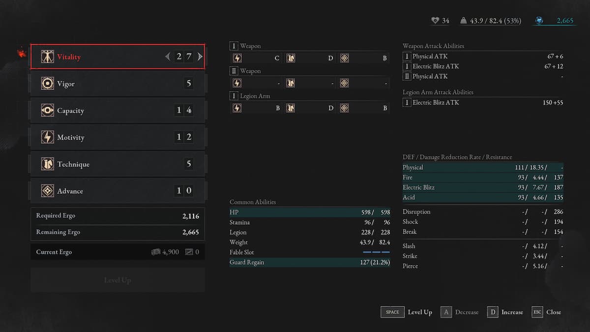 Lies of P Best Stats to Level Up Guide - Try Hard Guides