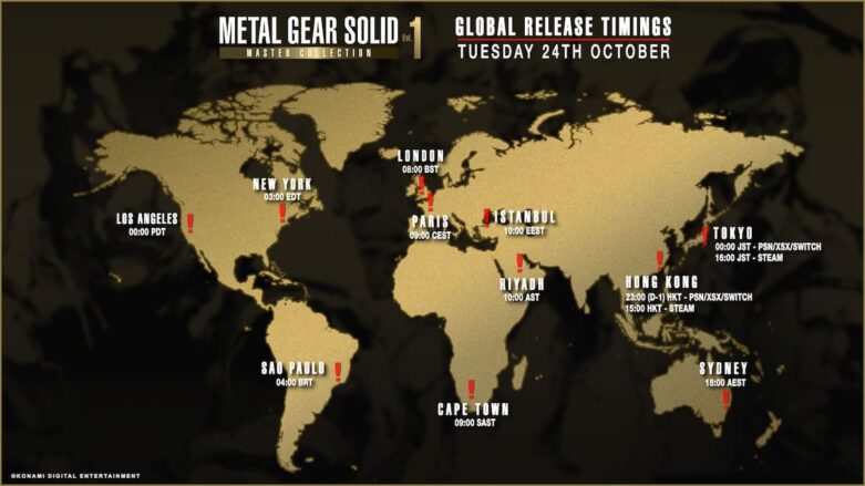 Metal Gear Solid Master Collection release times confirmed - Try Hard ...