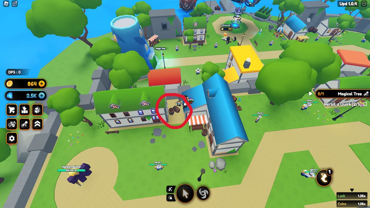Anime Champions Simulator Spirit locations - Pirate Town - Try Hard Guides