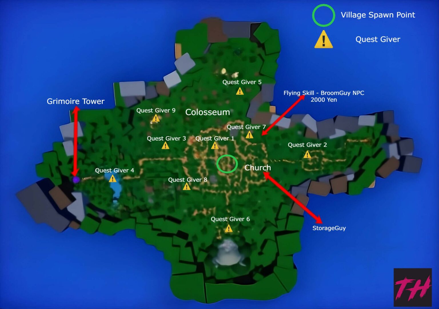 Grimoires Era Map Guide - Locations, Quests, & More! [Update 2] - Try ...