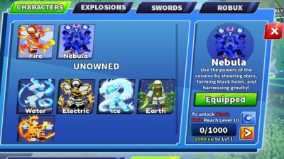 All Blade Ball Nebula Element Abilities - Try Hard Guides