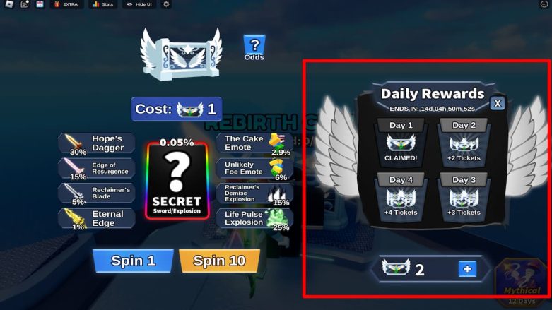 How to Get & Use Rebirth Tickets in Blade Ball - Try Hard Guides