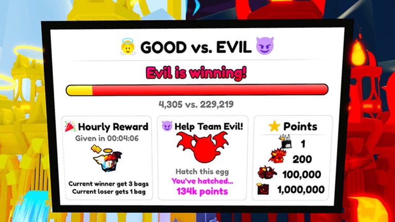 How Does The Good Vs. Evil Hatching Competition Work in Pet Simulator ...