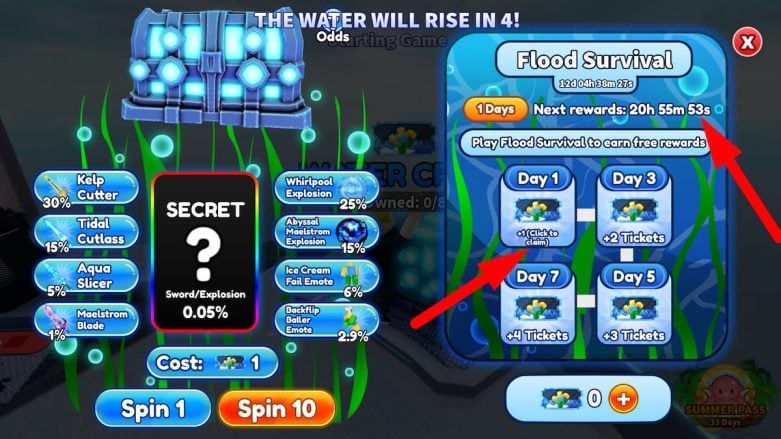 How to Get Water Tickets in Blade Ball (Water Crate) - Try Hard Guides