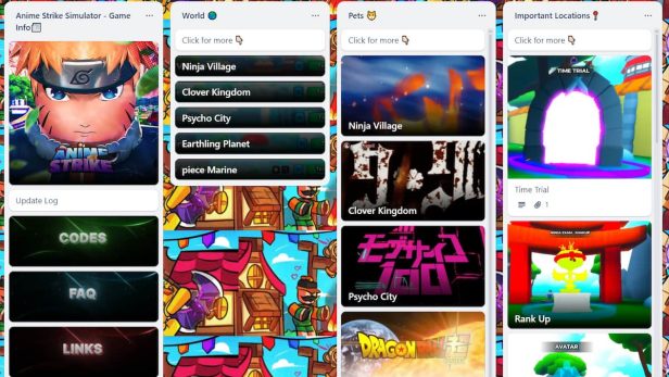 Anime Strike Simulator Trello Link, Discord, & Game Page - Try Hard Guides