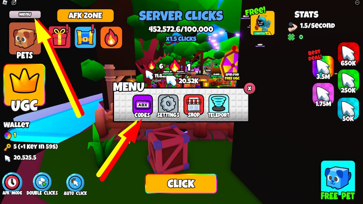 Blox Fruits Free UGC Clicker Codes [Kitsune] (January 2026) - Try Hard ...