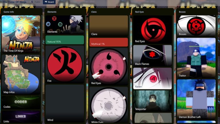 Ninja Time Trello Link, Discord, & Game Page - Try Hard Guides