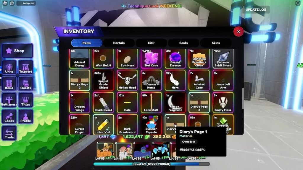 How to Get All Dio Diary Pages 1, 2, & 3 in Anime Last Stand - Try Hard ...