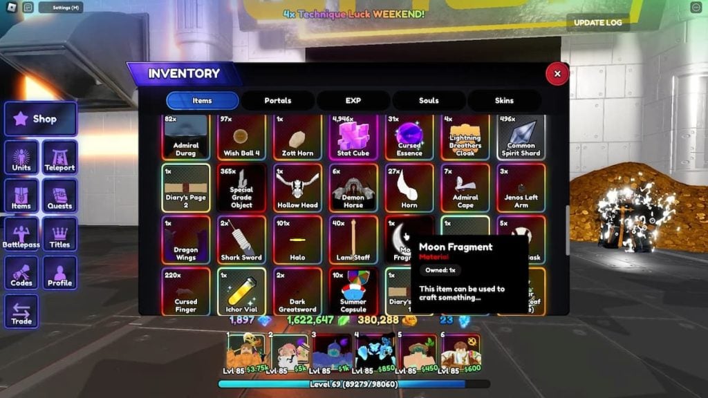 How to Get Moon Fragments in Anime Last Stand - Try Hard Guides