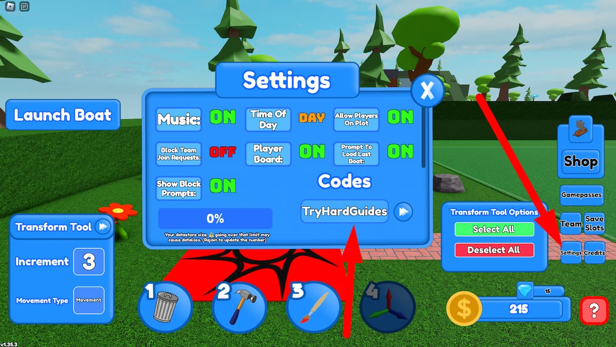 Build A Boat With Blocks Codes (June 2026) - Try Hard Guides