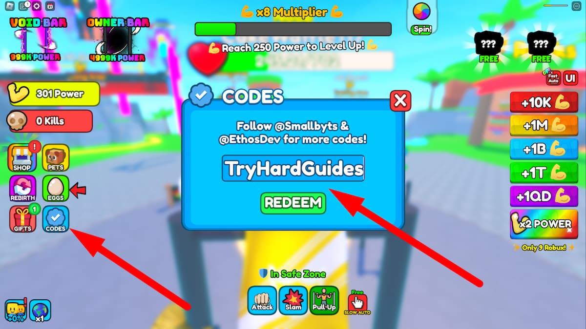 Pull Up Legends Codes (December 2025) - Try Hard Guides
