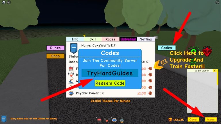 Spts Return Of The Reaper Codes [Update 2.5] (May 2026) - Try Hard Guides
