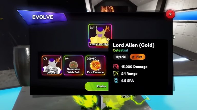 Anime Last Stand Evolution Capsule Guide - How to Evolve Gold Frieza ...