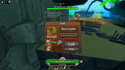 King Legacy Bone Scythe Weapon Guide - Crafting, Skull King, Moveset ...