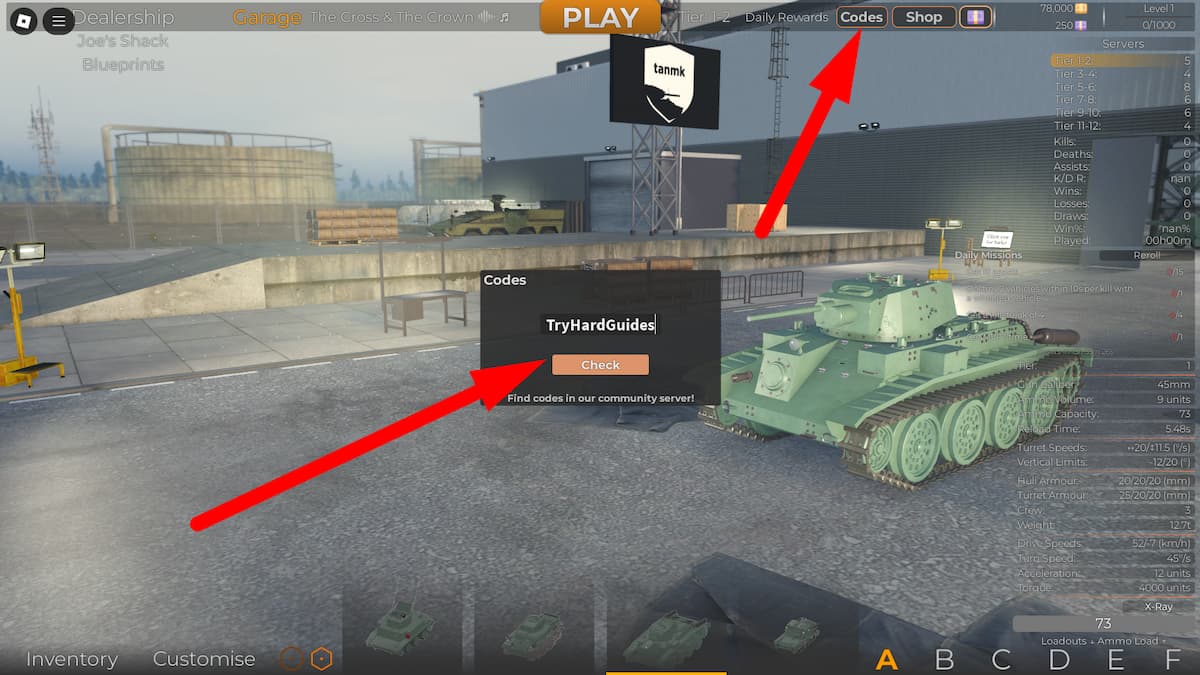 Cursed Tank Simulator Codes [Vanguard] (November 2025) - Try Hard Guides