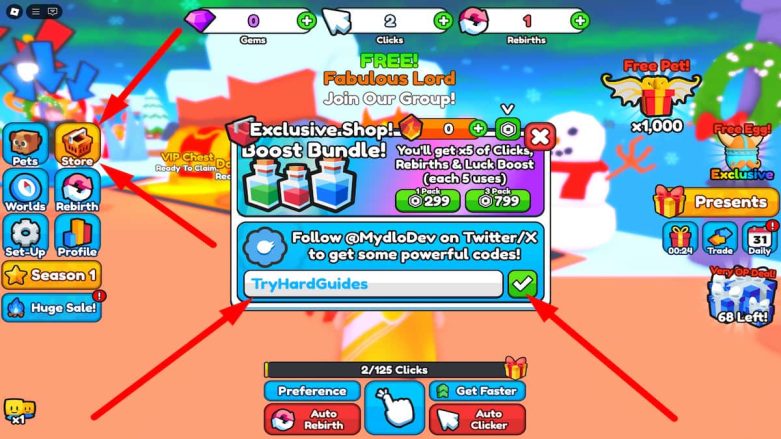 Christmas Clicker Codes [Xmas] (May 2026) - Try Hard Guides