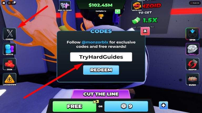 Line to Fight Codes (May 2026) - Try Hard Guides