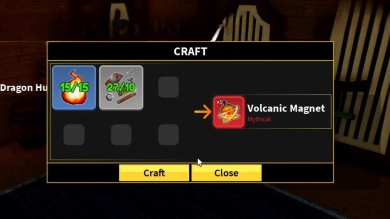 Blox Fruits Volcanic Magnet Crafting Guide - How to Get Blaze Embers ...