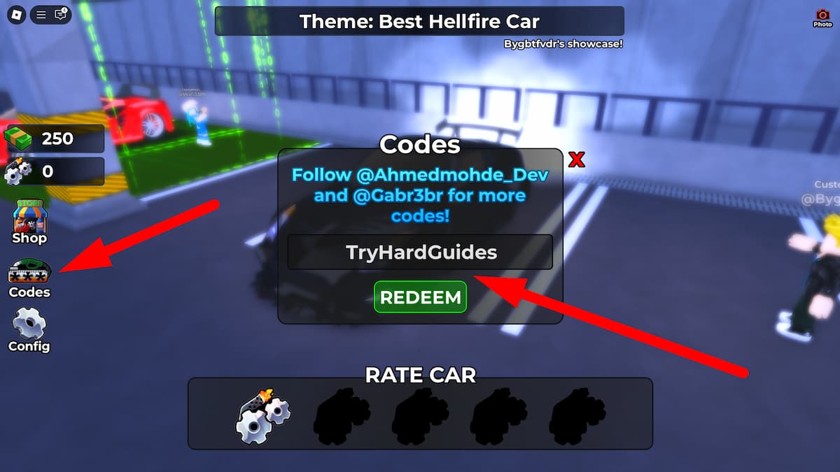 Rate My Car Codes [Upd] (June 2026) - Try Hard Guides
