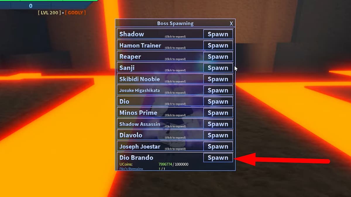 Vampire [Dio Brando] A Universal Time Guide (AUT) - How to Get - Try ...