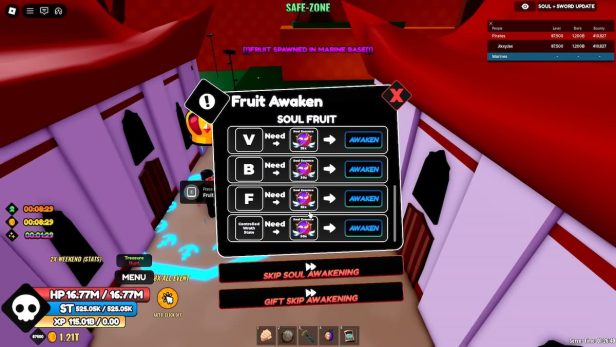 One Fruit Simulator Awakening Soul Fruit Guide - Try Hard Guides