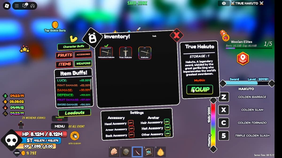 One Fruit Simulator True Hakuto Sword Guide - Try Hard Guides