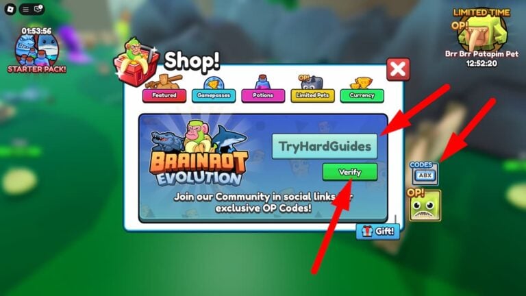 Brainrot Evolution Codes (October 2025) - Try Hard Guides