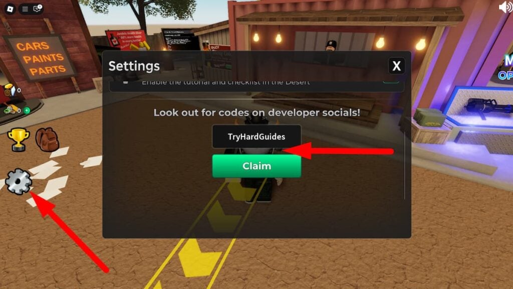 A Dusty Trip Codes [Car Quest] (December 2025) - Try Hard Guides