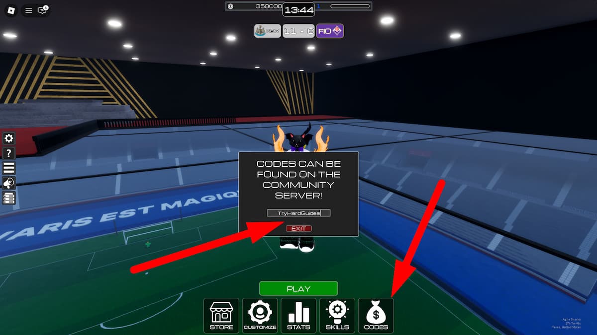 Freestyle Football Codes [4v4] (December 2025) - Try Hard Guides