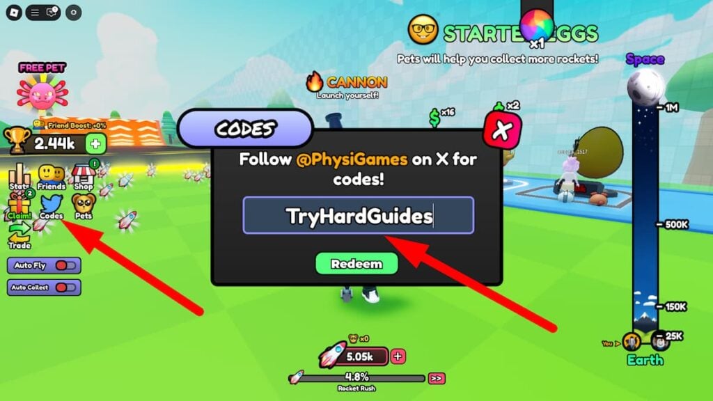 Fly to Space Codes [Heaven] (December 2025) - Try Hard Guides