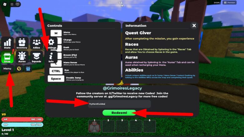 Grimoires Legacy Codes [Trading] (June 2026) - Try Hard Guides